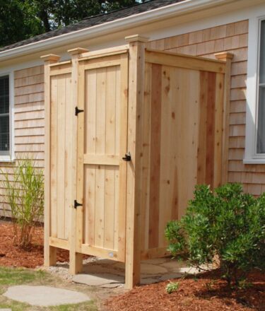 Outdoor Shower Enclosure | Cedar Showers CapeCodShowerKits