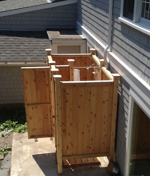 Cedar Outdoor Showers - Made on Cape Cod | CapeCodShowerKits.com