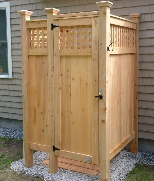 Outdoor Shower Enclosure | Cedar Showers CapeCodShowerKits